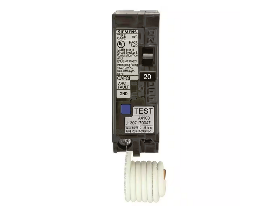 20 Amp 1 in. Single-Pole Combination AFCI Circuit Breaker - 9256336 ...