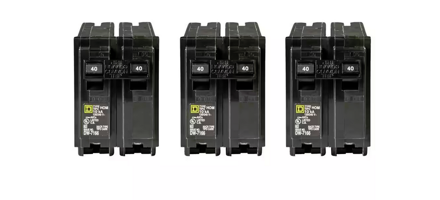 Homeline 40 Amp 2-Pole Circuit Breaker (3-Pack) - 91003146423 – All ...