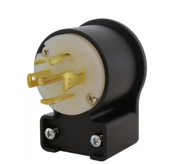 NEMA L22-30P 30 Amp 3-Phase Y 277/480-Volt Elbow 5-Prong Locking Male ...